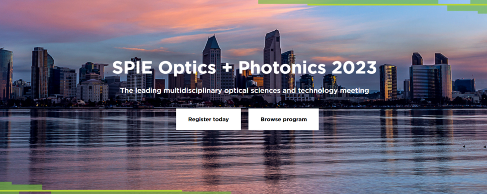 Join Iridian at the SPIE Optics + Photonics Event 22-24-2023